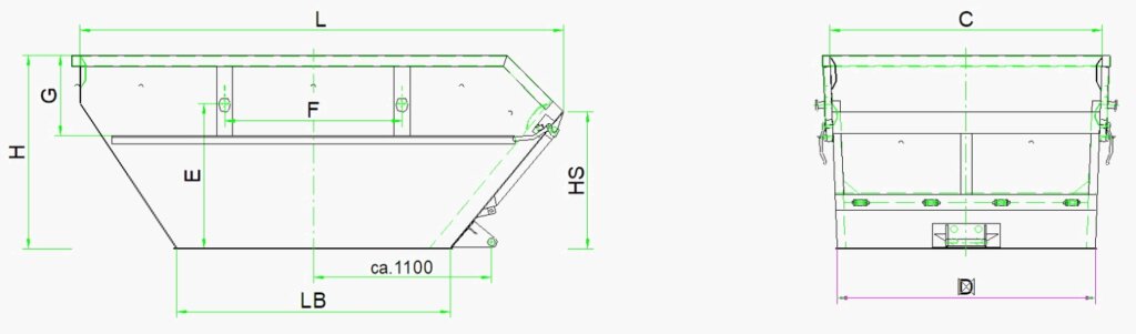 Absetzbehälter nach DIN 30720 - Containerbau und Umwelttechnik Lübben GmbH