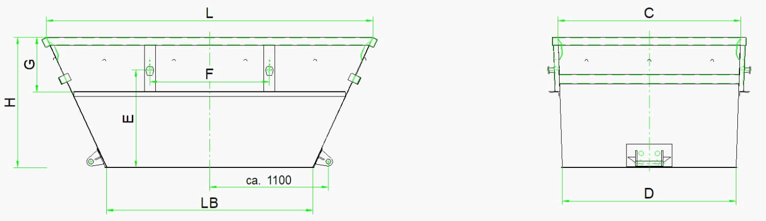 Absetzbehälter nach DIN 30720 - Containerbau und Umwelttechnik Lübben GmbH